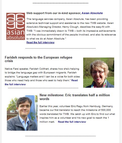 newsletter - Translators without Borders