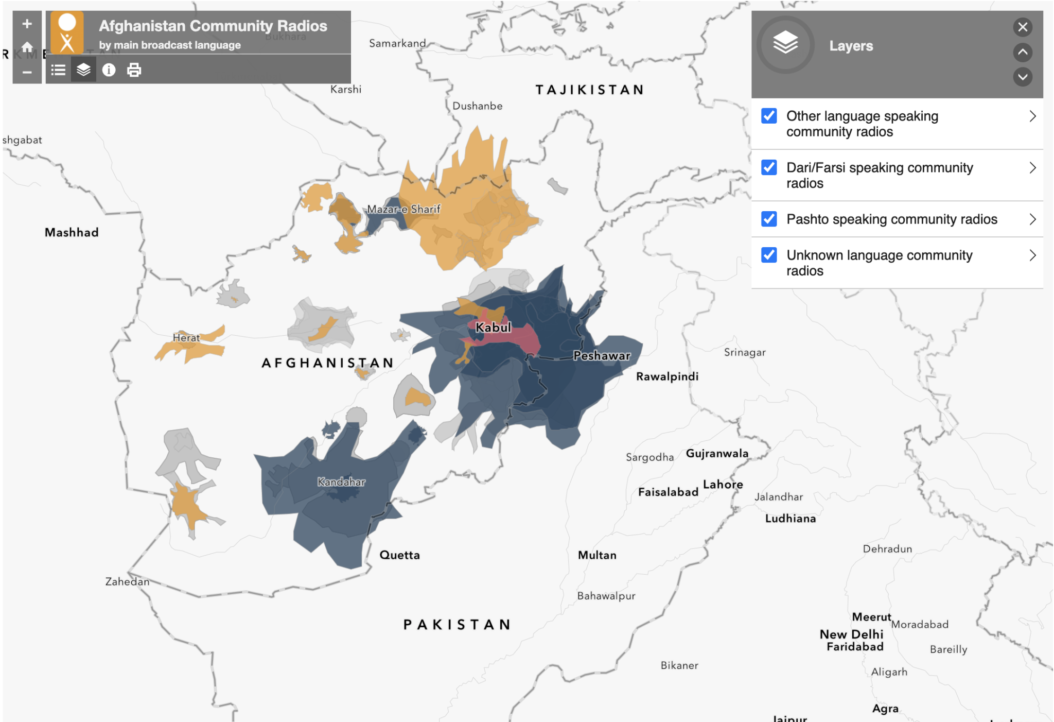 Language data for Afghanistan - Translators without Borders