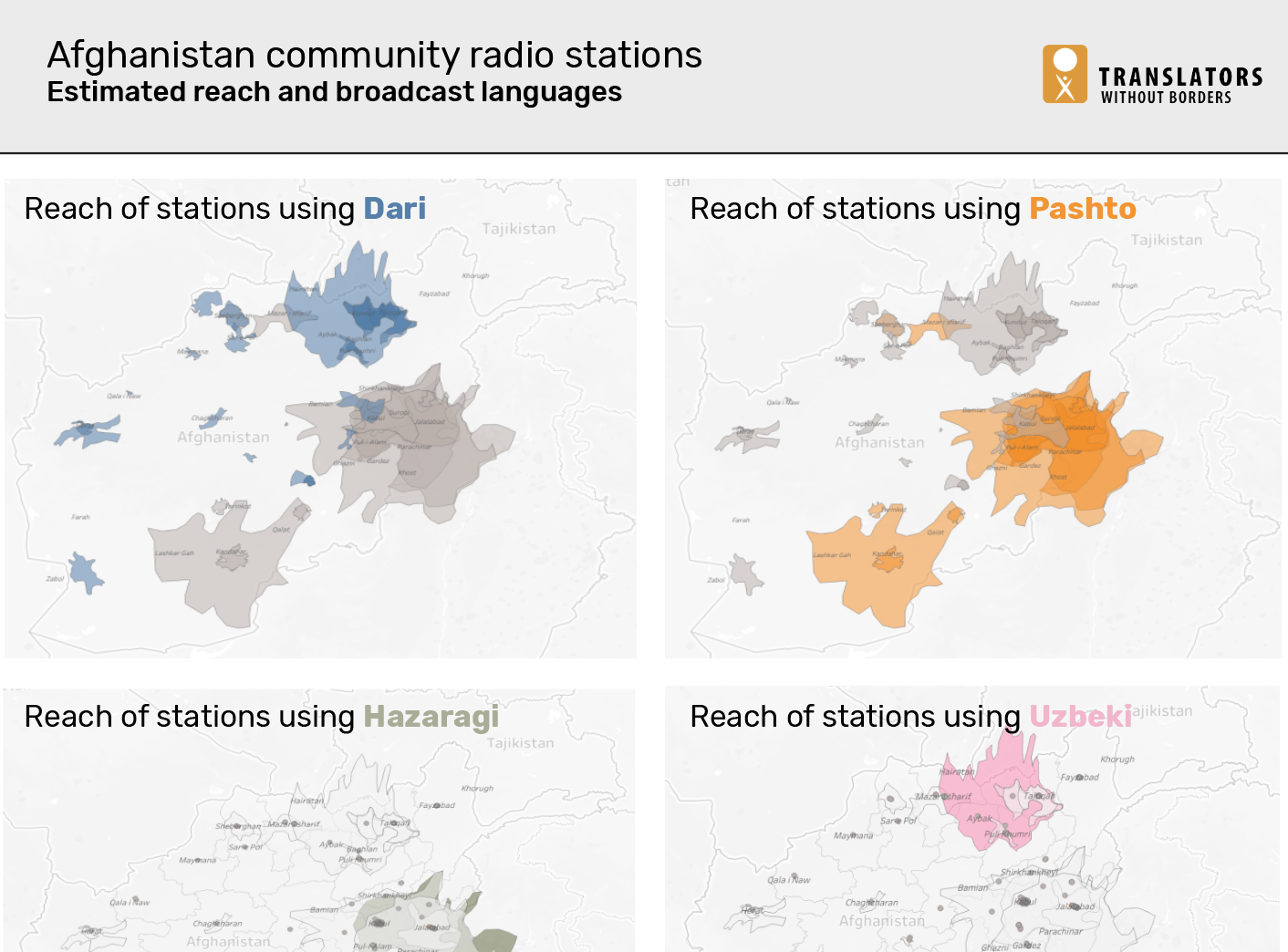 Language data for Afghanistan - Translators without Borders