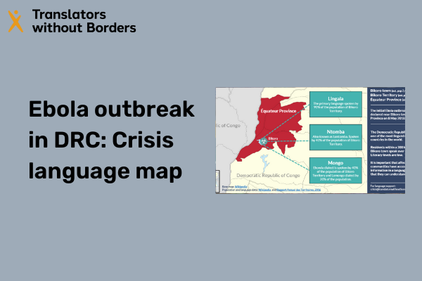 Ebola outbreak DRC — Crisis language map - Translators without Borders